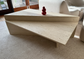 Vintage Travertine Split Level Coffee Table – Curated Spaces
