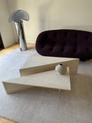 Vintage Travertine Split Level Coffee Table – Curated Spaces