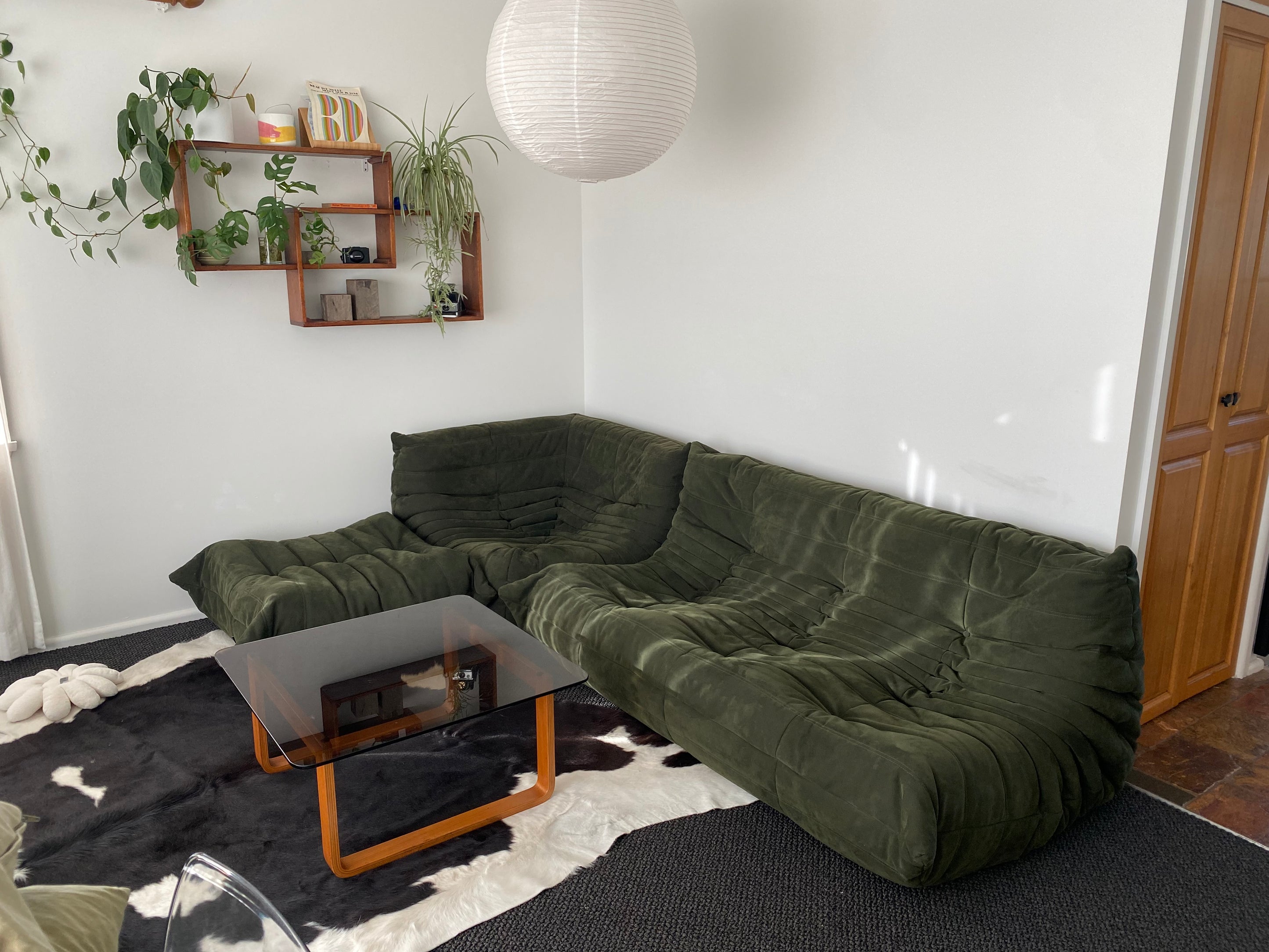 - Three Piece Togo Sofa Set by Ligne Roset in Alcantara Kiwi – Curated ...